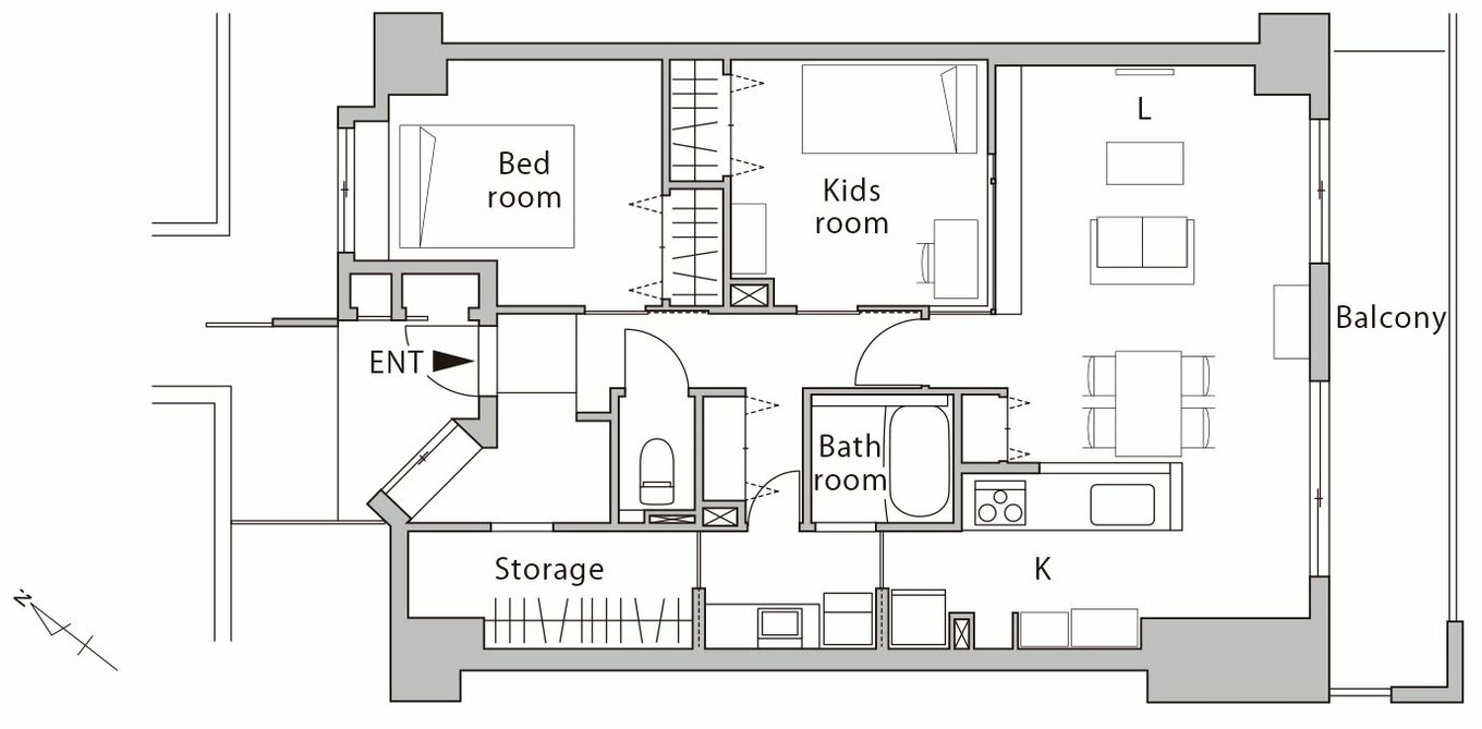 [写真](1ページ目)LDKと子ども部屋が室内窓でつながる！すごく暮らしやすいマンションリノベ | ESSEonline（エッセ オンライン）
